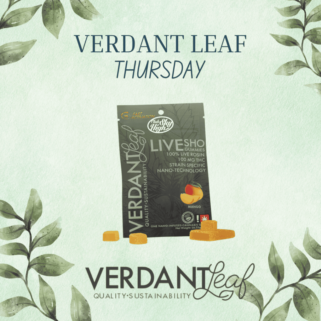 Verdant Thursday 11/20/2025 - Club Sky High Home of the MoonRocks